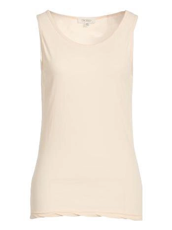 Crossley Cotton Jersey Sleeveless T-shirt - White