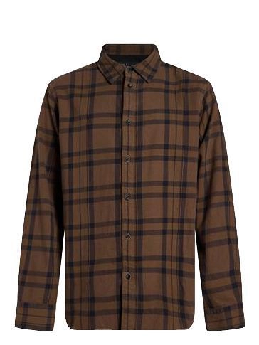Rag & Bone Shirt Size Polyester, Cotton - Brown