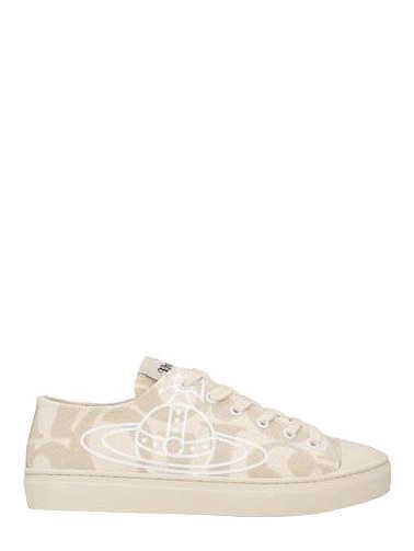 VIVIENNE WESTWOOD Low-top Sneakers With Signature Print - Beige