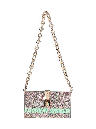 Dolce & Gabbana Mini Resin Shoulder Bag With Bow Detail - Red