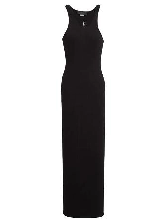 Amiri Maxi Dress Size Cotton, Silk - Black