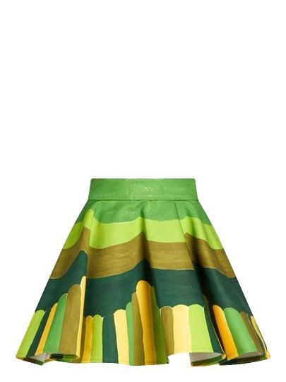 Emilio Pucci Mini Skirt Size Cotton, Polyamide - Green