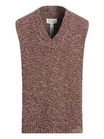 MAISON MARGIELA Sleeveless V-neck Sweater Vest - Red