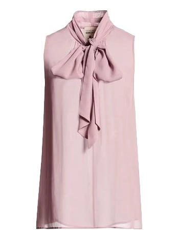 SEMICOUTURE Top Antique Rose Size Acetate, Silk - Pink
