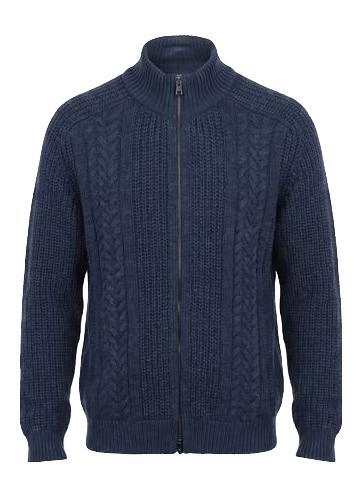 Tagliatore Cardigan Slate Size Virgin Wool, Polyamide - Blue