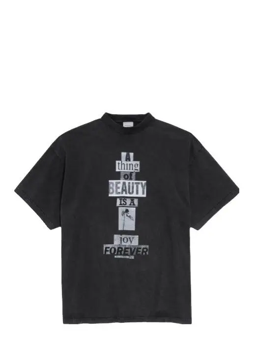 Balenciaga A Thing Of Beauty' Oversized T-shirt - Faded Washed Black