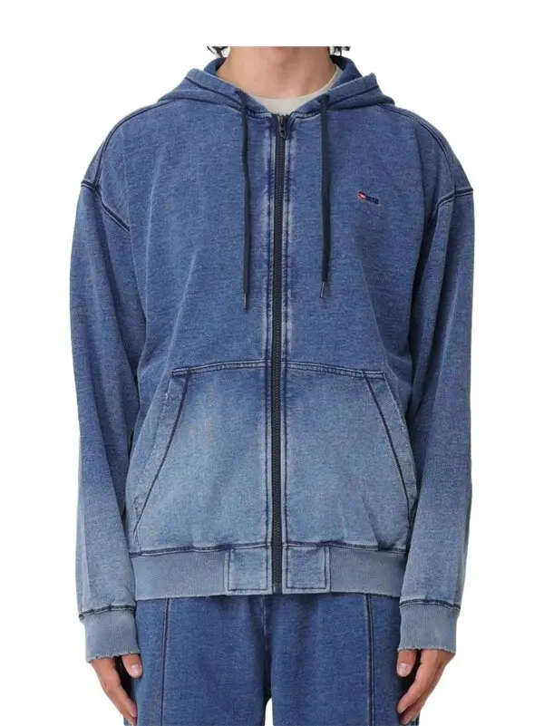 DIESEL® Faded Zip-up Hoodie - Blue