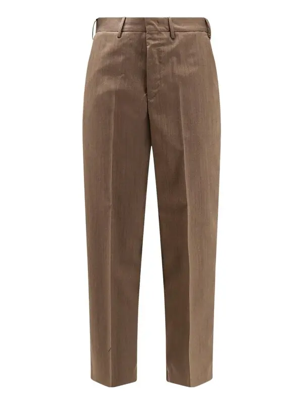 PT TORINO Buttoned Trousers - Brown