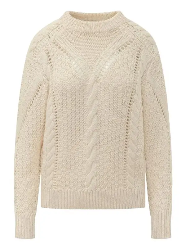 Isabel Marant Étoile Karol Cable Knit Sweater - Nude