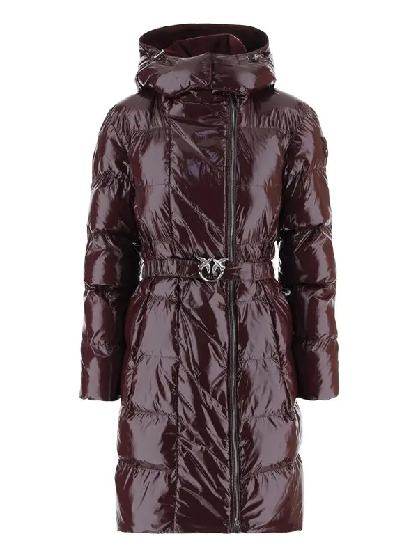 Pinko Long-sleeved Hooded Padded Jacket - Black