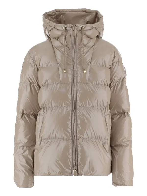 Pinko Long-sleeved Padded Jacket - Nude