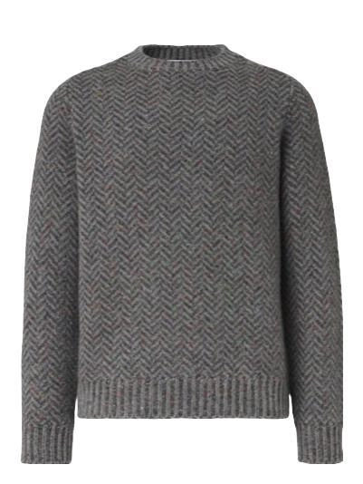Gabriela Hearst Herringbone Cashmere Sweater - Black