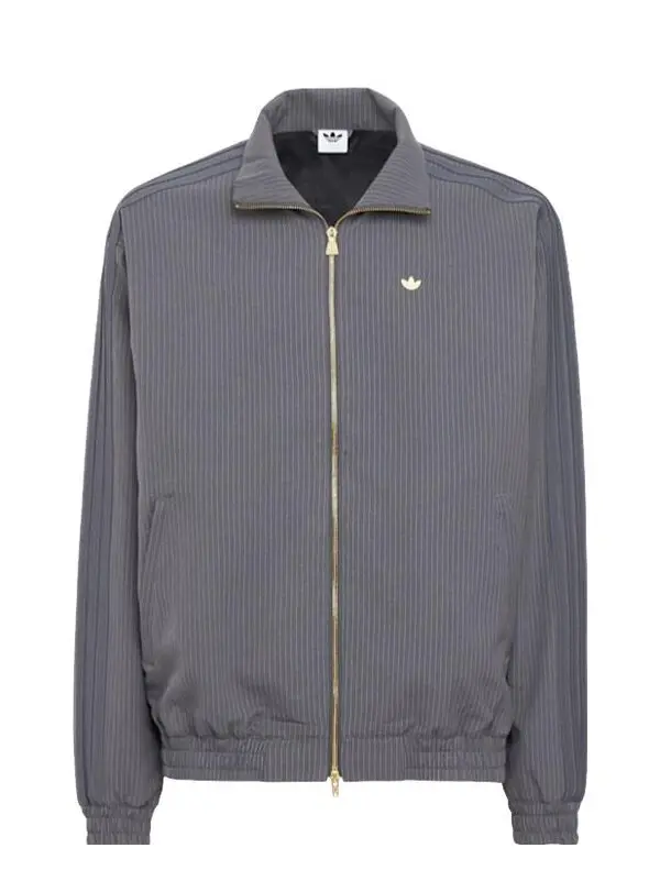 ADIDAS ORIGINALS Hoodie With Zip And High Collar - Gray