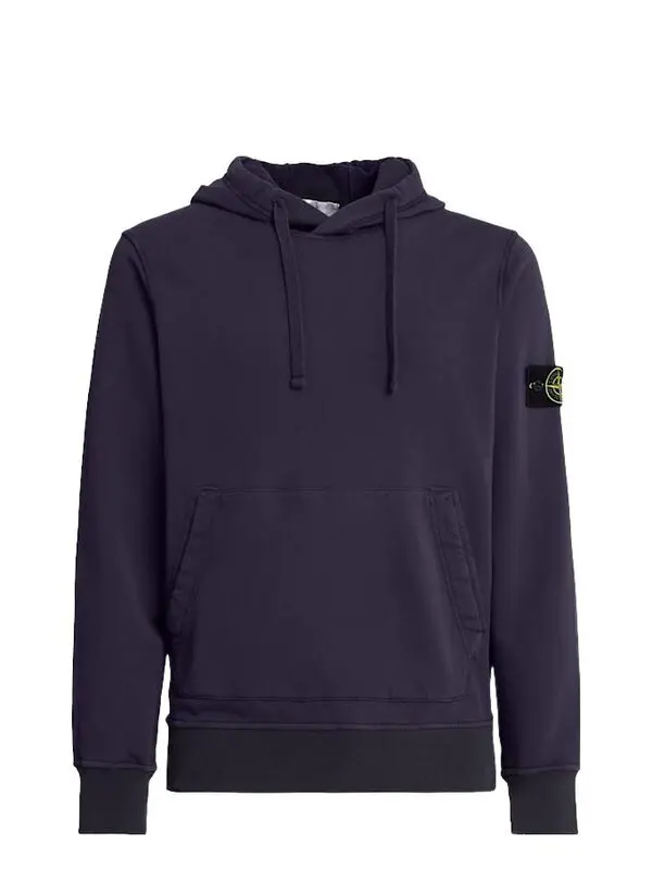 Stone Island Drawstring Hoodie - Black