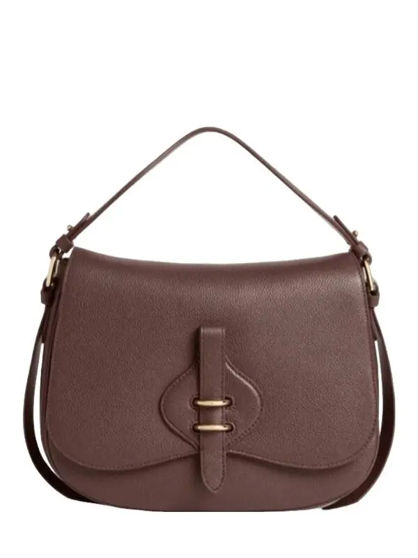 COCCINELLE Flap Buckle Shoulder Bag - Berries