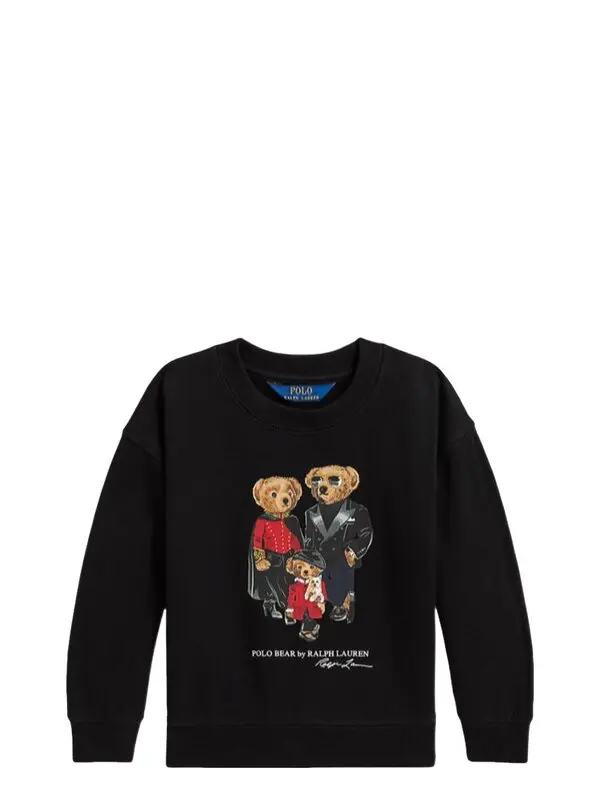 Polo Ralph Lauren Bear Print Crewneck Sweatshirt - Black