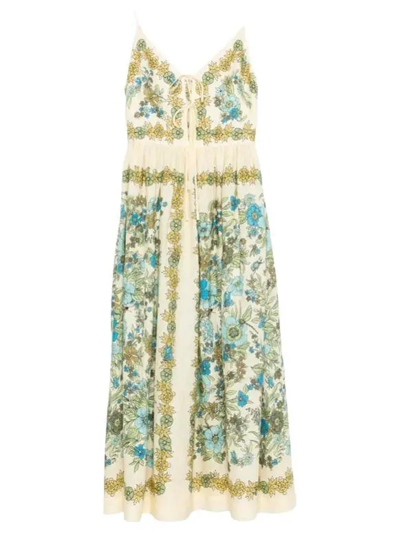 ALEMAIS V-neck Dress - Multi