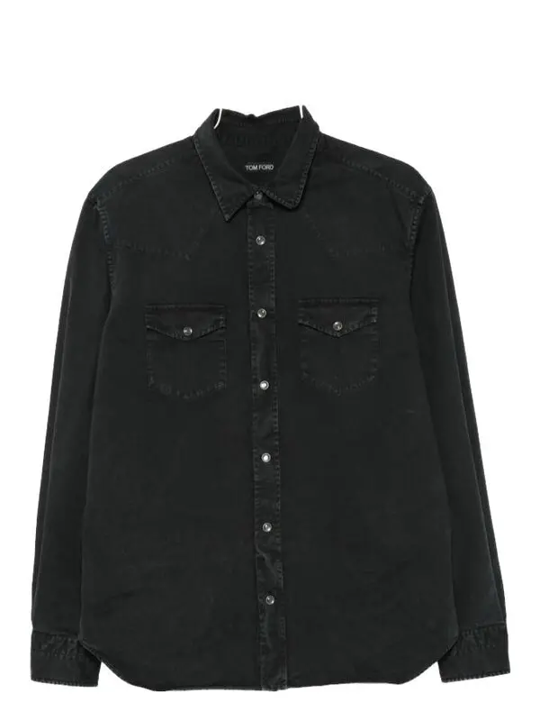TOM FORD Long-sleeved Shirt - Black