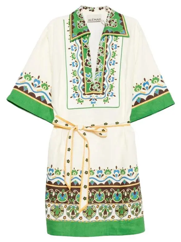 ALEMAIS Short-sleeved Dress - Cream