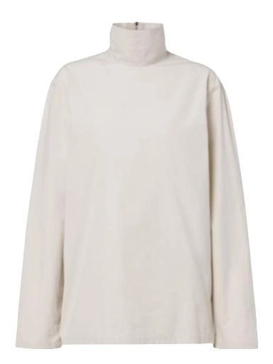 LEMAIRE Cotton Turtleneck Top - White