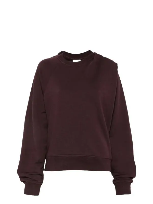 Dries Van Noten Asymmetrical Crewneck Sweatshirt With Raglan Sleeves - Black