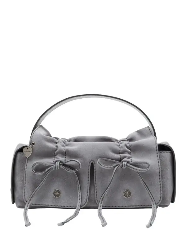 Acne Studios Suede Multipocket Shoulder Bag - Cool Grey