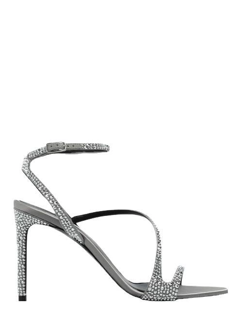 Alexander McQueen Open-toe High-heeled Sandals - Silver