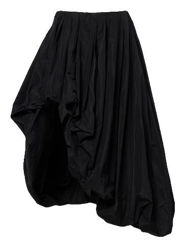 JIL SANDER Asymmetric Midi Skirt - Black