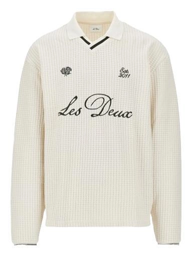 LES DEUX Knit Polo Shirt - White
