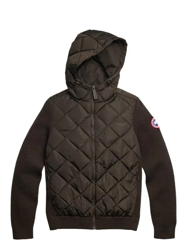 Canada Goose Hybridge Quilted Knit Hoodie - Arabica