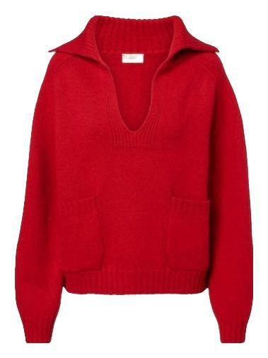 Magda Butrym Wool And Cashmere Polo Sweater - Red