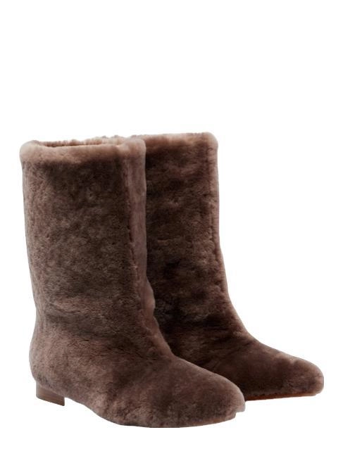 Gabriela Hearst Tina Shearling Mid-calf Boots - Black