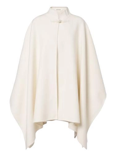 RÓHE Wool And Cashmere Poncho - White