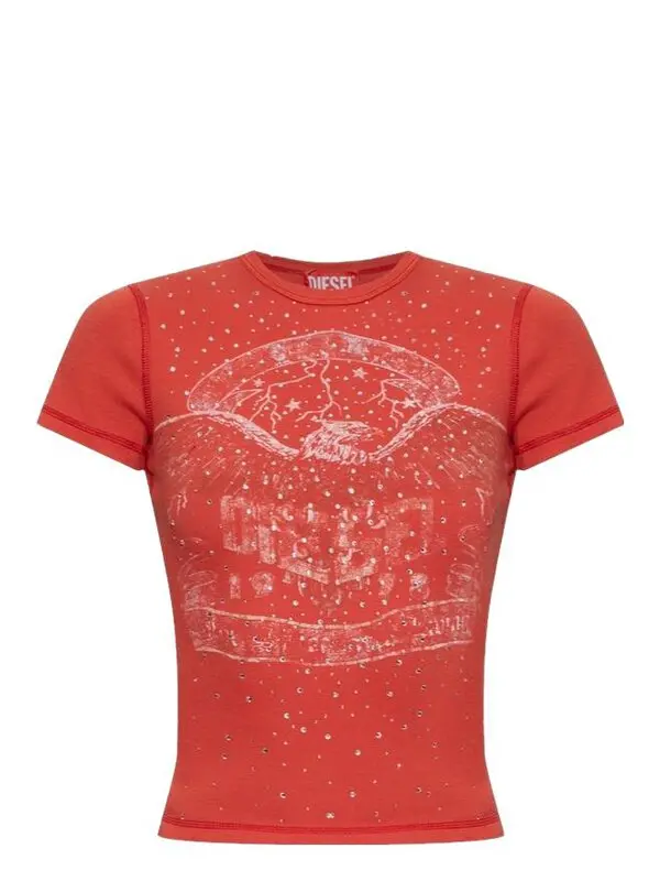 DIESEL® Crew Neck T-shirt - Red