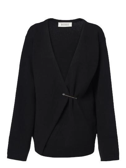RÓHE Wool And Cashmere Cardigan - Black
