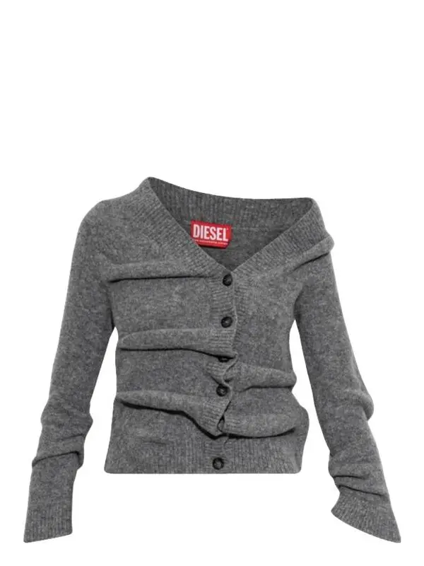 DIESEL® Long-sleeve Cardigan - Gray