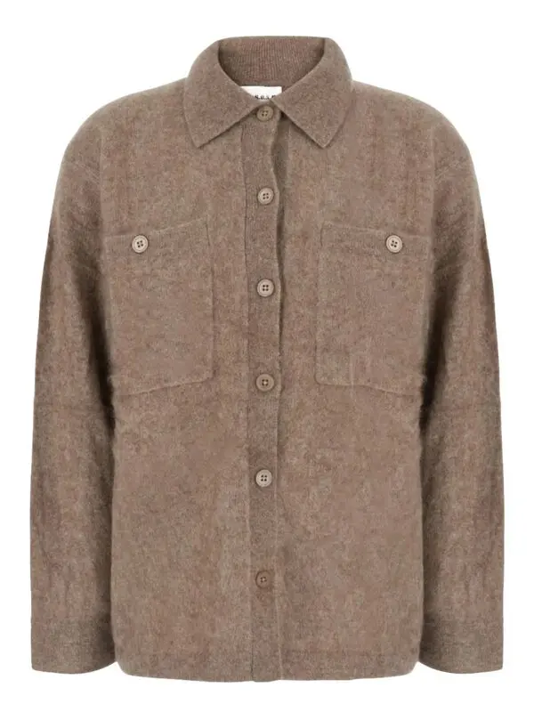 P.a.r.o.s.h Long-sleeve Open-front Cardigan - Grey