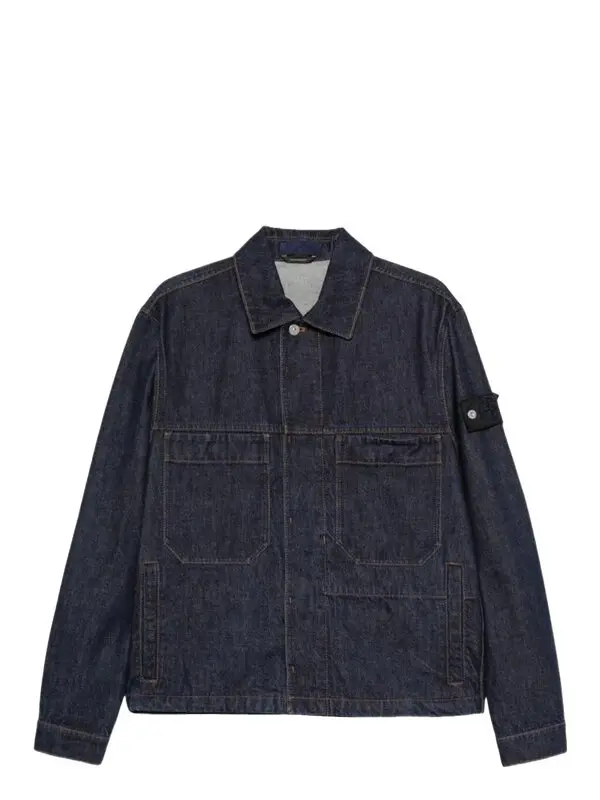 Stone Island Long-sleeve Denim Jacket - Black