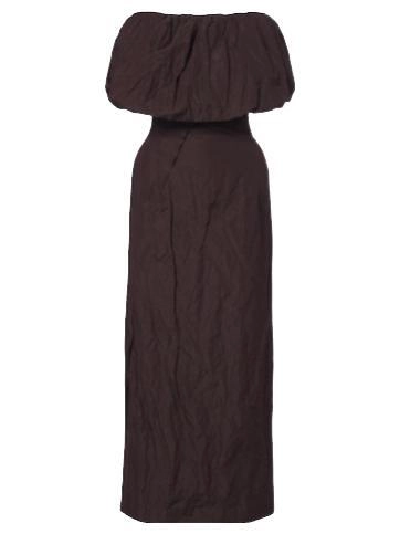 Magda Butrym Cotton And Silk Corset Dress - Black
