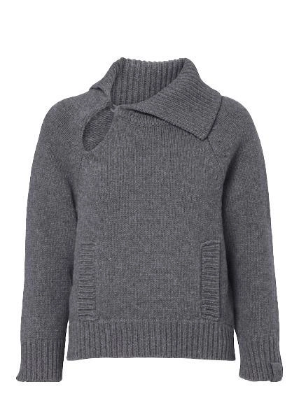 Victoria Beckham Asymmetric Virgin Wool Sweater - No