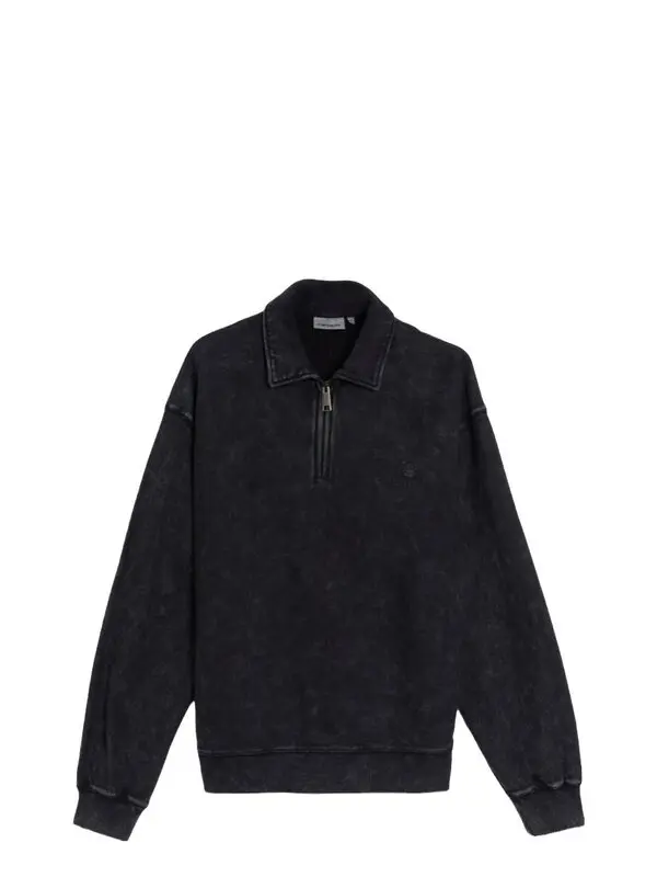 Carhartt Work In Progress Half-zip Sweatshirt - Black