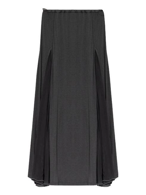 DIESEL® Maxi Skirt With Pleated Details - Grey