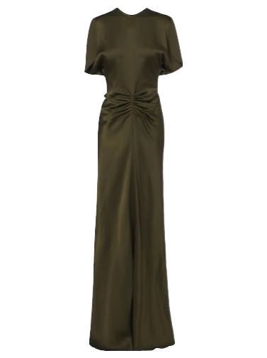 Victoria Beckham Minimalist And Elegant Long Dress - Green