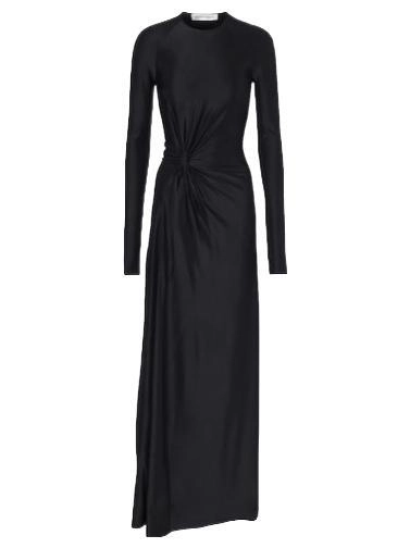 Victoria Beckham Florence Gathered Jersey Gown - Black