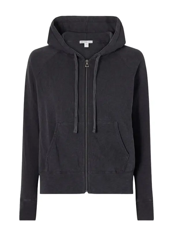 JAMES PERSE Full Zip Hoodie - Black