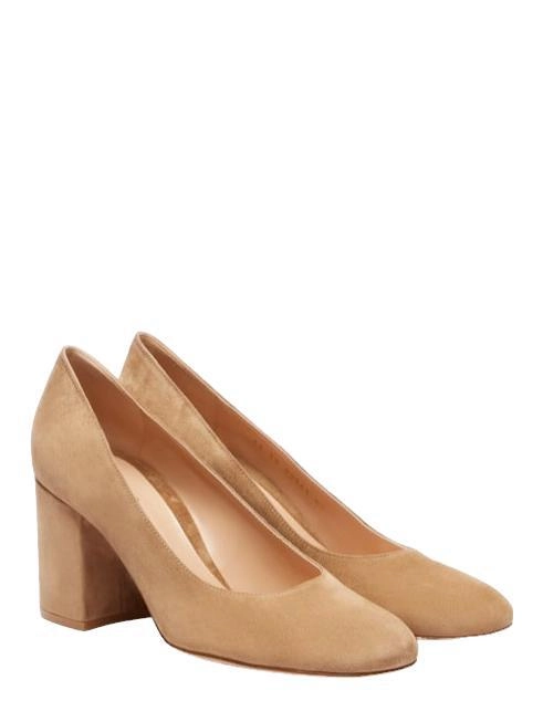 GIANVITO ROSSI Suede Pumps - Nude