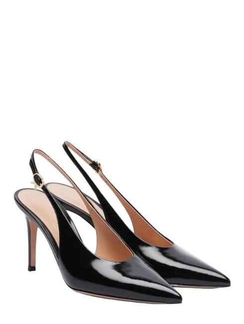 GIANVITO ROSSI Leather Slingback Pumps - Black