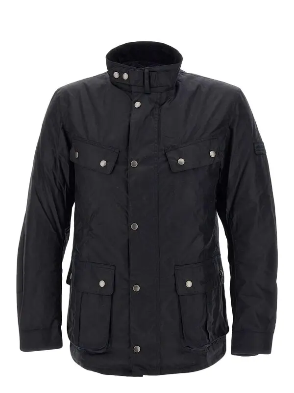 Barbour Duke Waxed Jacket - Black