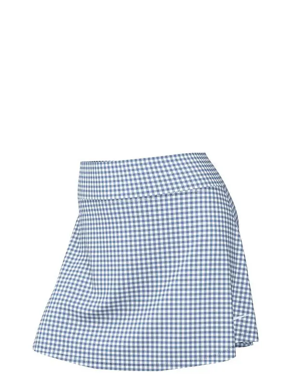 Nike Dri-fit 2 In 1 Gingham Skort - Work Blue/white