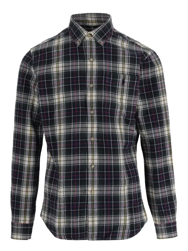 Polo Ralph Lauren Pony Embroidered Checked Shirt - Navy